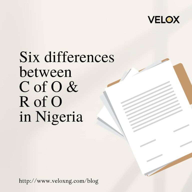 Six differences between C of O and R of O - Velox Blog
